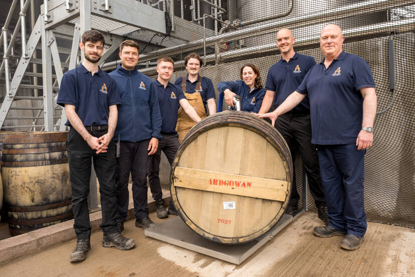 Single malt distillery Ardgowan fills first cask - Ardgowan Distillery